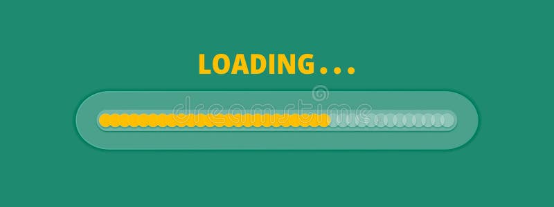 Speed Upload or Download. Load Bar Progress Icon. a Bright Yellow ...