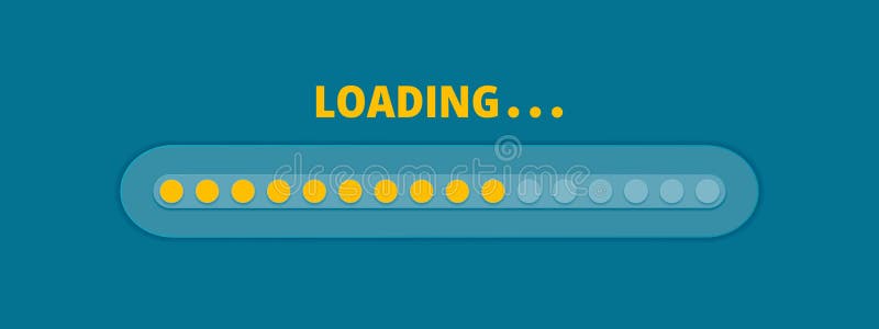Speed Upload or Download. Load Bar Progress Icon. a Bright Yellow ...