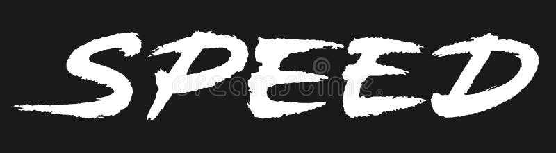 Speed vector lettering stock vector. Illustration of inscription ...
