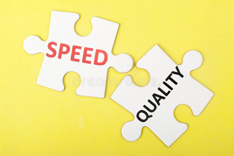 Quality ,speed, Accuracy Up ,Price Down Stock Photo - Image of business ...