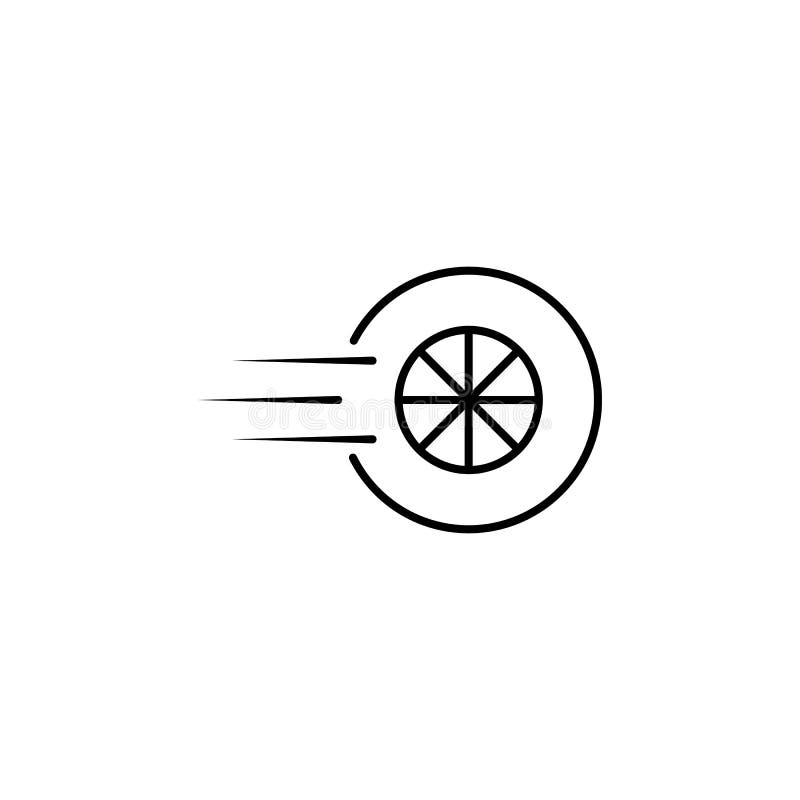 Speed Wheel Icon. Element of Speed for Mobile Concept and Web Apps ...
