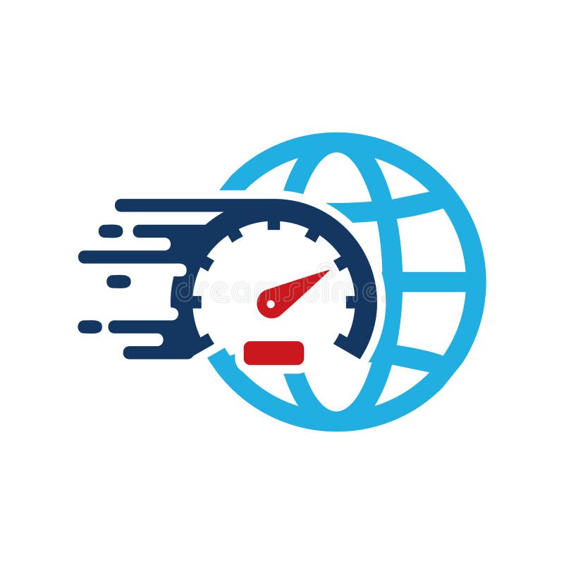 Globe Speed Logo Icon Design Stock Illustration - Illustration of ...