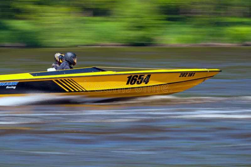 Speedboat in Action editorial stock image. Image of male - 19956979