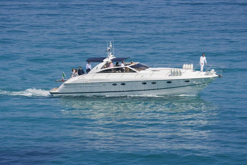 Speedboat in action stock photo. Image of saint, friends - 877802