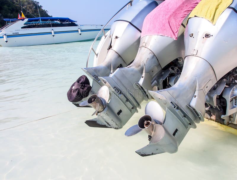 Speedboat engine stock image. Image of boat, powerful - 50456413