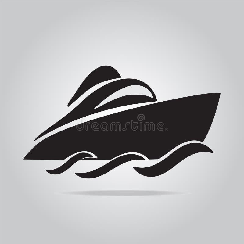 Speedboat Icon Sign Illustration Stock Vector - Illustration of yacht ...