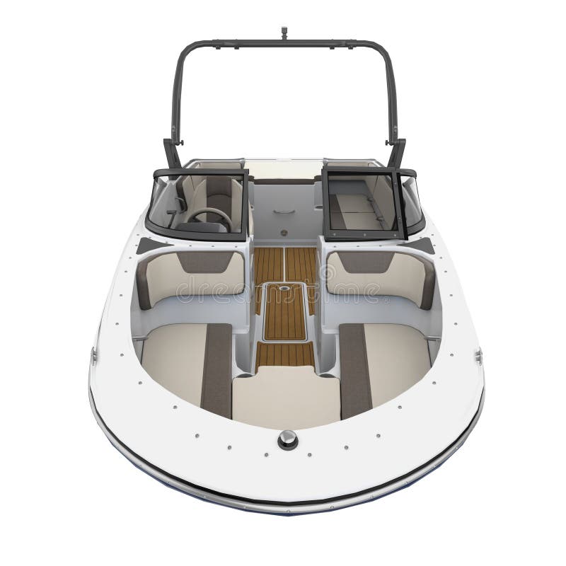 Speedboat Isolated stock illustration. Illustration of fast - 271736695