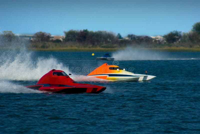 Speedboat Race stock photo. Image of pass, hydeofest, action - 6628382