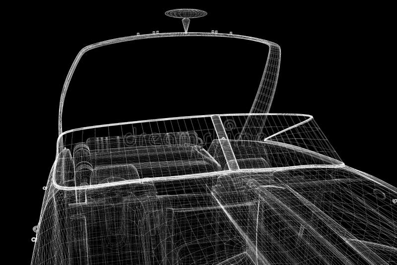 A Speedboat Speeding & Highrise Building, Bahrain Stock Photo - Image ...