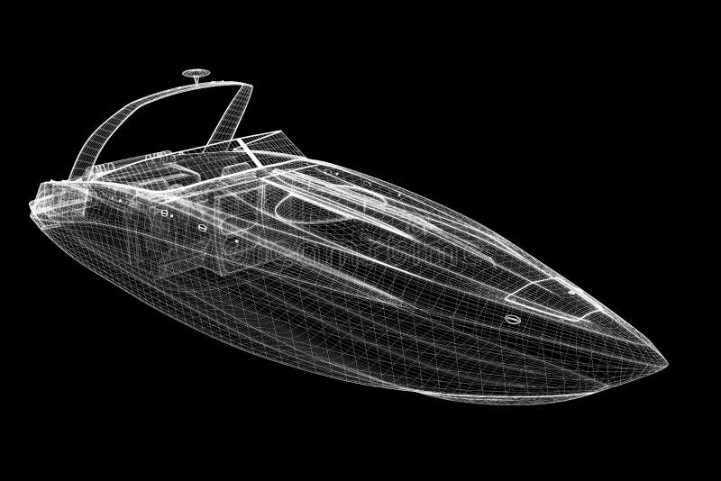 Speedboat, Speeding Powerboat Stock Image - Image of nautical ...