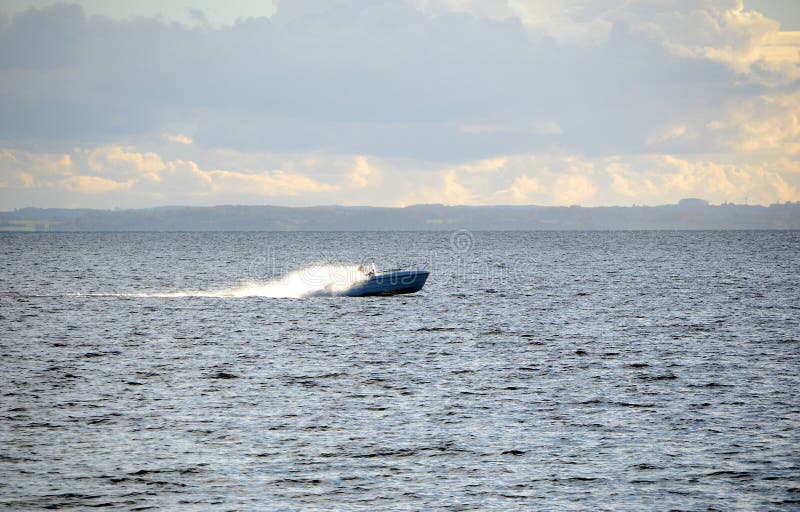 Speedboat on the water stock image. Image of speedboat - 44421449