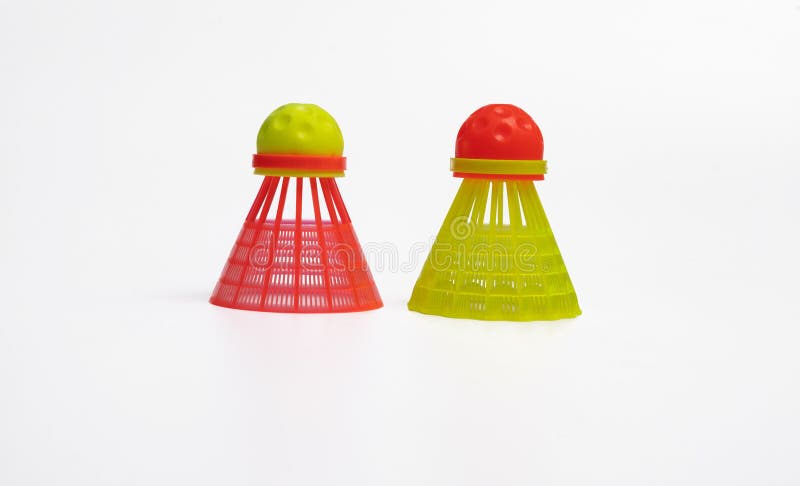 Speeder for High-speed Badminton. Two Shuttlecocks Stock Photo - Image ...