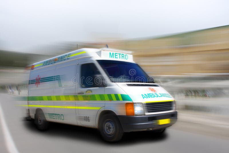 Speeding ambulance stock photo. Image of fast, traffic - 16077024
