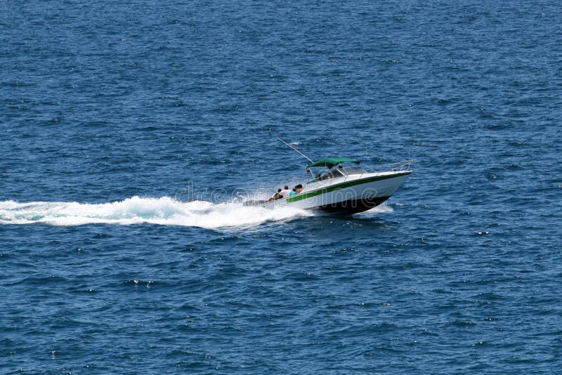 Speeding Boat stock photo. Image of fishing, speeding - 16274446