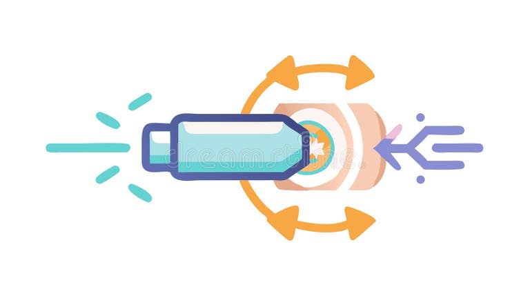 Speeding Bullet with Motion Blur and Arrows Vector Graphic, Vector ...