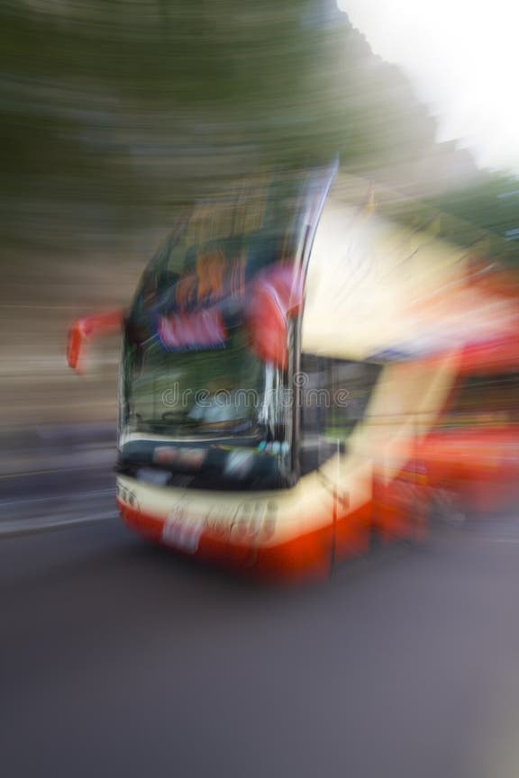 Speeding Bus through London Stock Image - Image of power, speed: 2815459