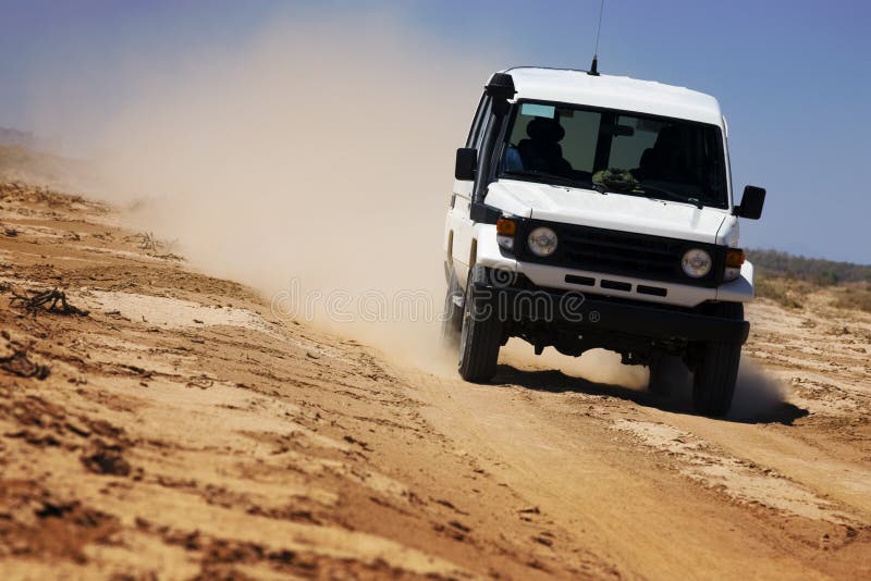Speeding car stock photo. Image of automobile, desert - 1155290