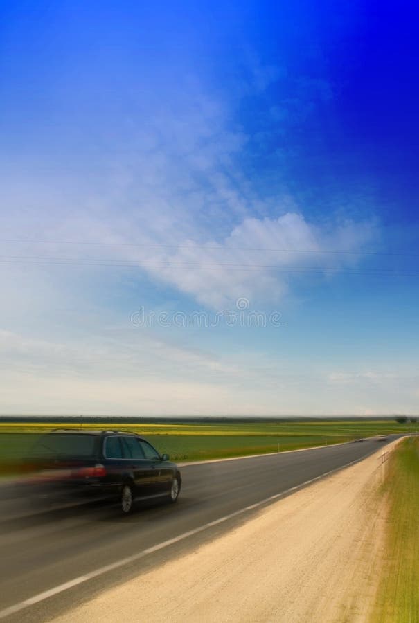 Speeding car stock photo. Image of automotive, acceleration - 3725502