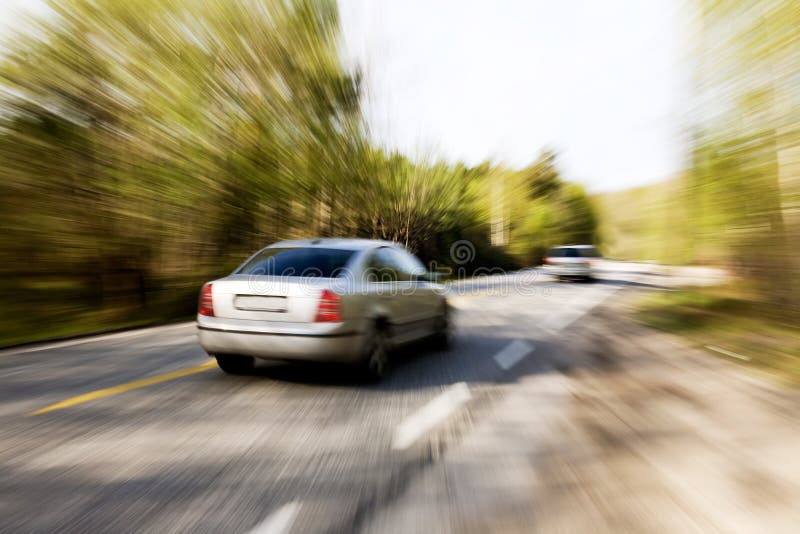 Speeding Car stock photo. Image of roadway, vehicle, auto - 5271594