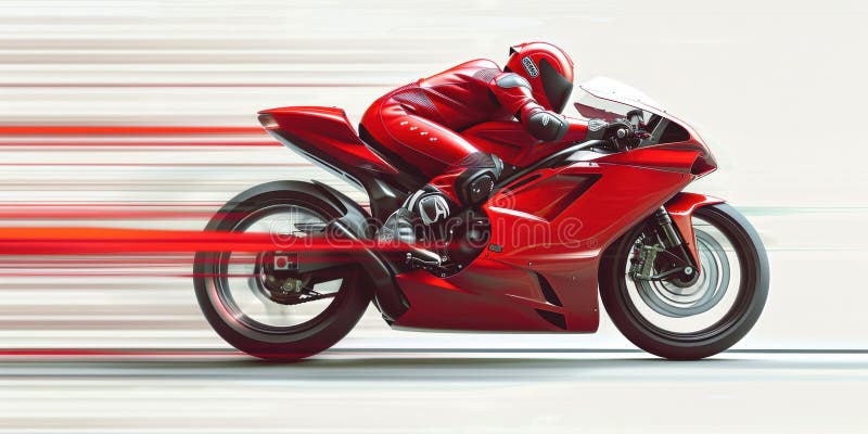 Speeding Motorcycle. Created by Generative Artificial Intelligence ...