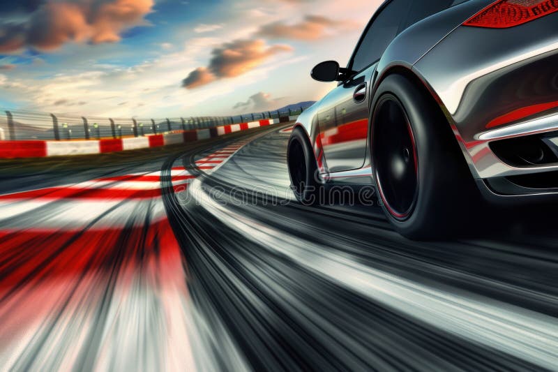 Speeding Towards Victory. Racing Concept Stock Illustration ...