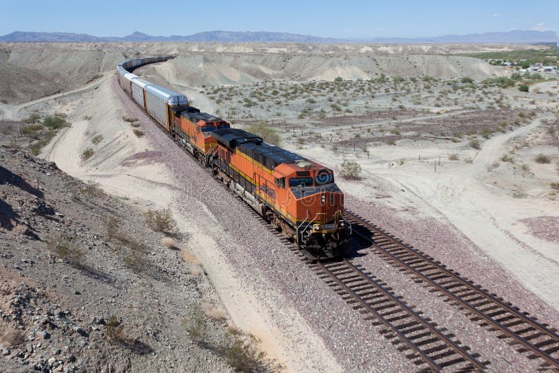 A Speeding Train on a Railroad Track Stock Image - Image of train ...