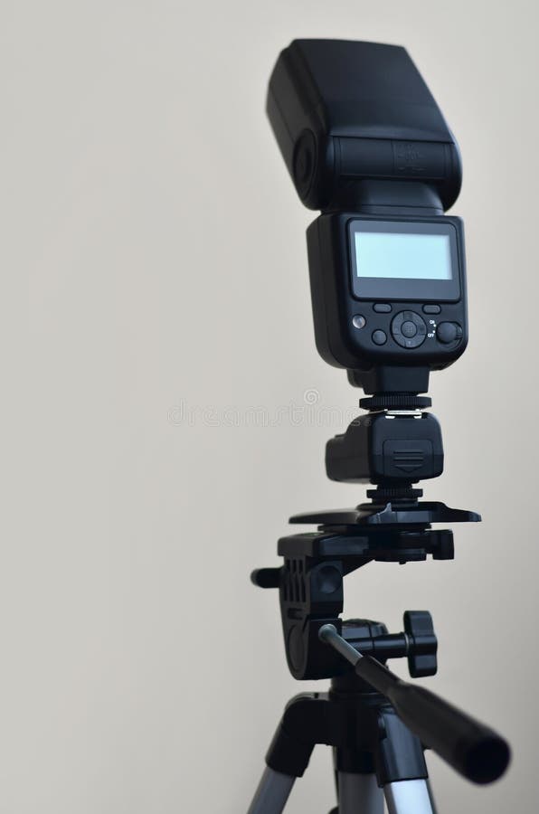 Speedlight Gun with Trigger Set Mounted on Tripod Stock Photo - Image ...