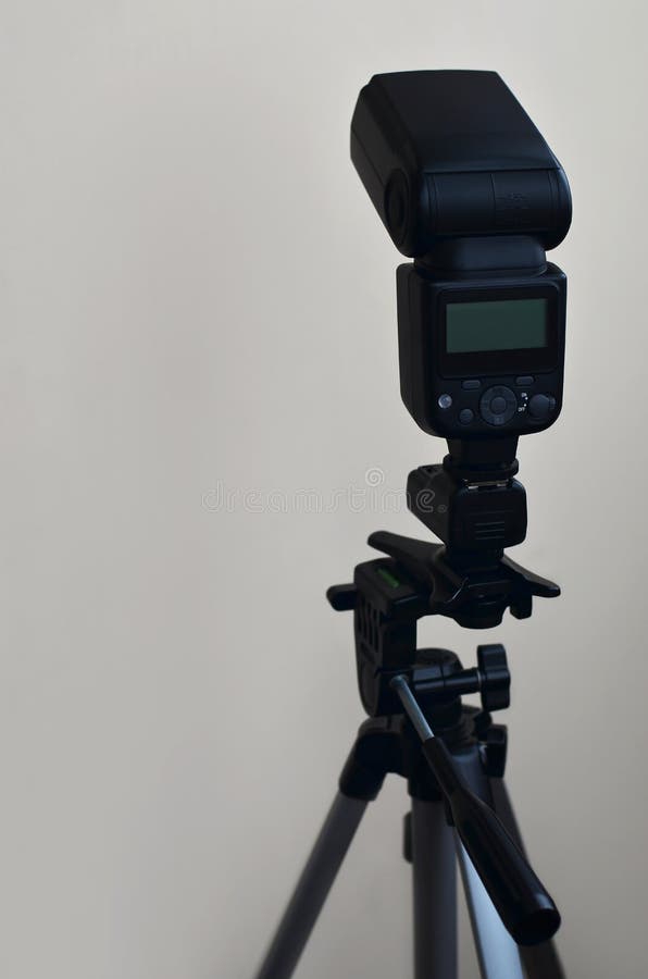 Speedlight Gun with Trigger Set Mounted on Tripod Stock Image - Image ...