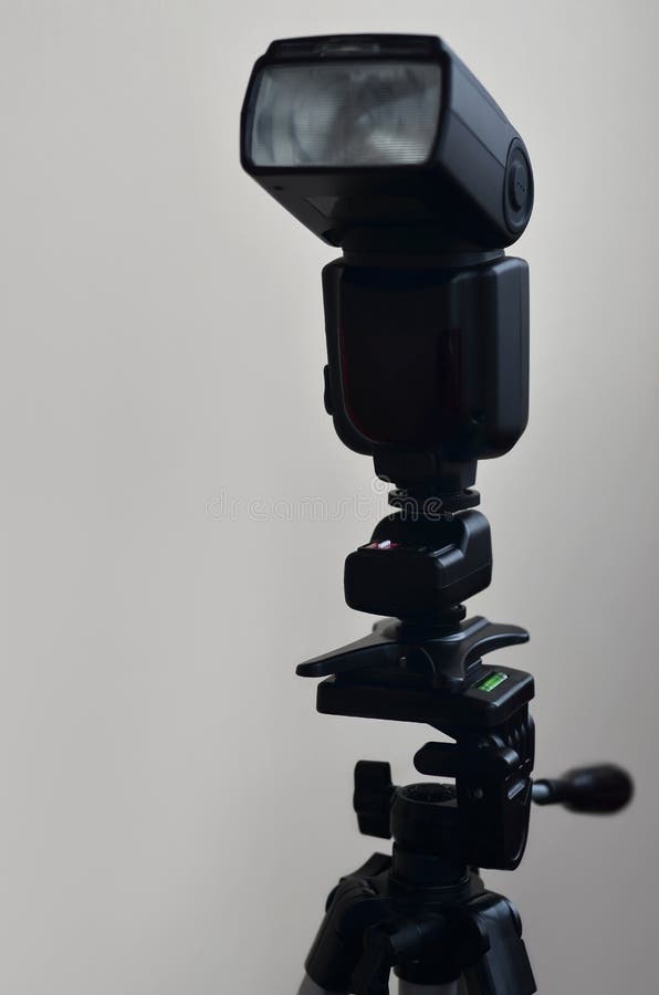 Speedlight Gun With Trigger Set Mounted On Tripod Stock Photo - Image ...