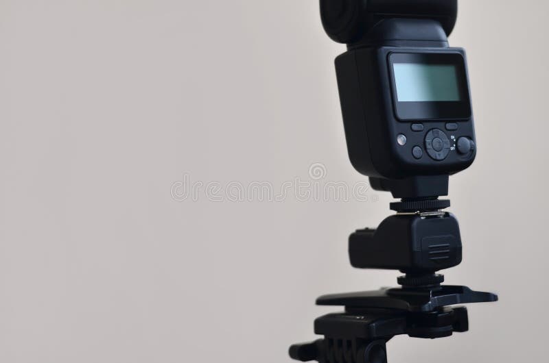 Speedlight Gun with Trigger Set Mounted on Tripod Stock Image - Image ...