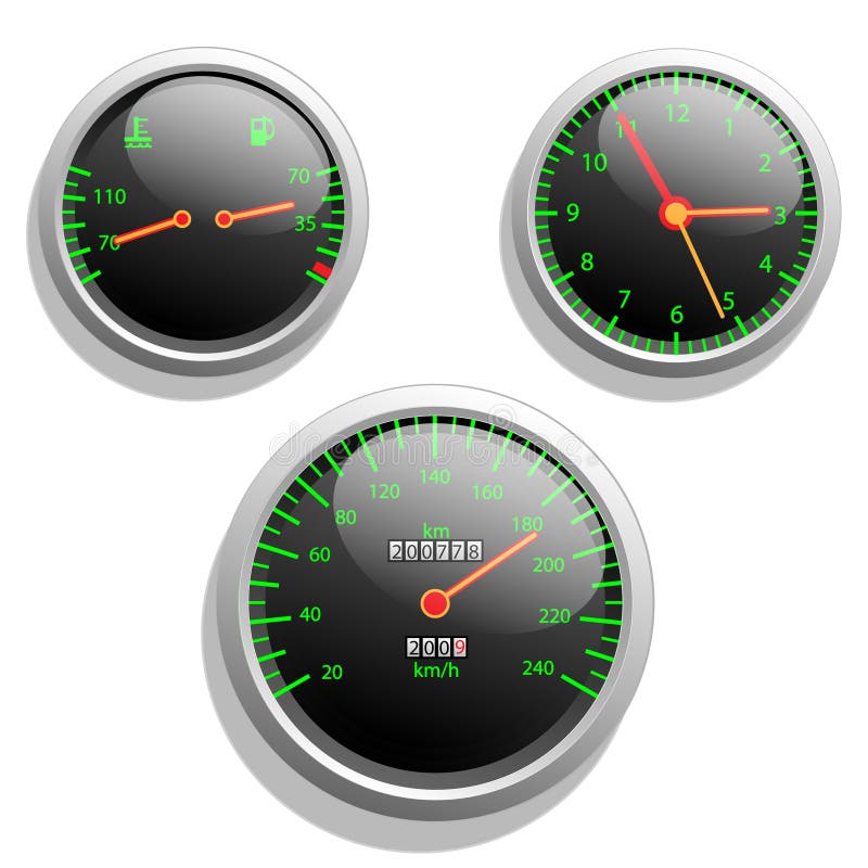 Burning speedometer stock illustration. Illustration of incense - 8540842