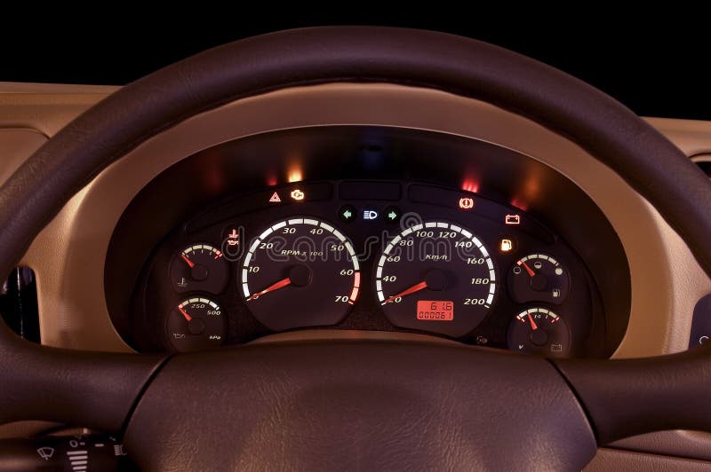 Speedometer on the Deck of an Old Ship Stock Image - Image of full ...