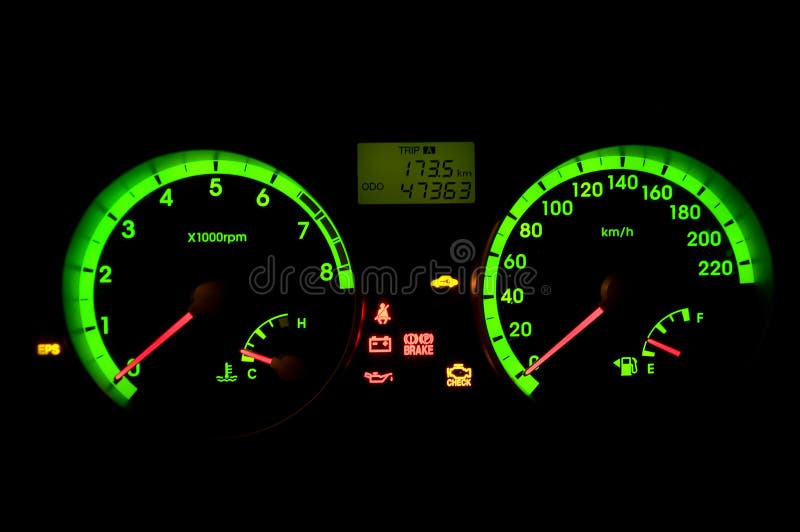 European Sport Car Odometer Stock Photo - Image of odometer, fast: 1810