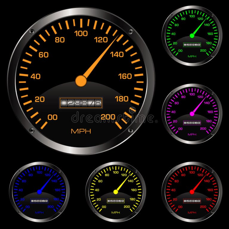 Colors Speedometer Stock Illustrations – 723 Colors Speedometer Stock ...