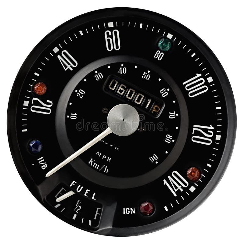 Speedometer stock photo. Image of dashboard, vehicle, kilometers - 1899682