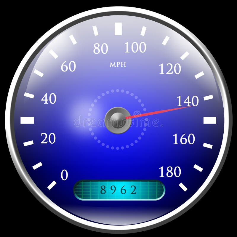 Speedometer stock illustration. Illustration of lights - 3092966