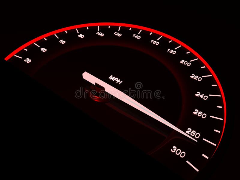 Excessive Speeding Careless Driving Concept Stock Illustration ...