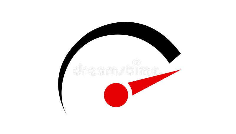 Speedometer. Abstract Symbol of Speed Stock Vector - Illustration of ...