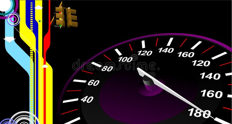Speedometer Accelerating Dashboard Stock Illustrations – 44 Speedometer ...
