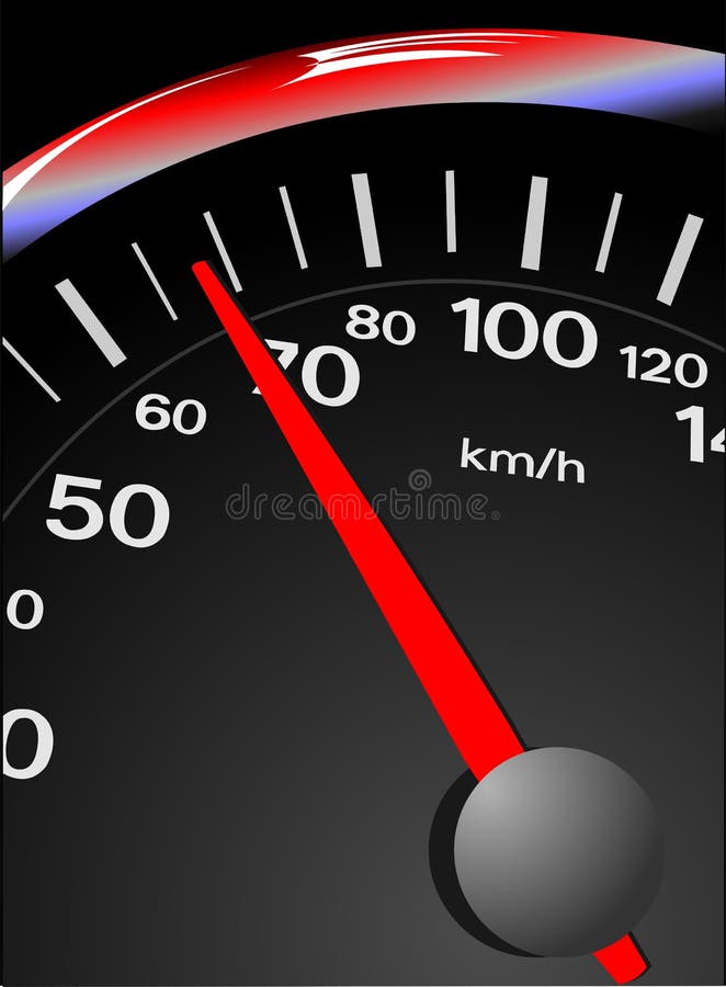 Speedometer. Accelerating Dashboard Stock Vector - Illustration of ...