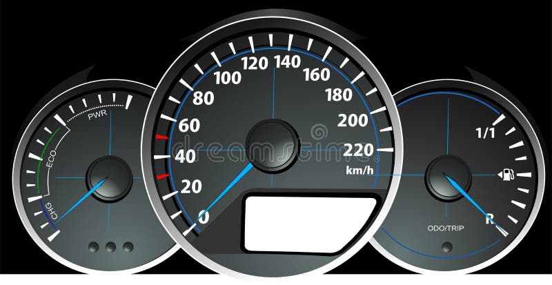 Speedometer. Accelerating Dashboard Stock Vector - Illustration of ...