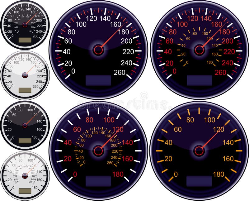 Flight Instruments - 2D - Airspeed Indicator Stock Illustration ...