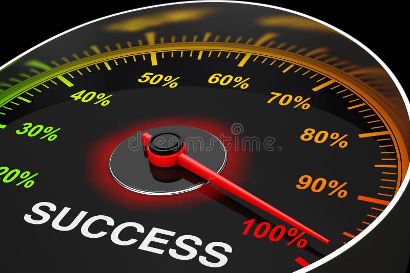 Success Level Growth. Increasing Success Level. Wireframe Hand is ...