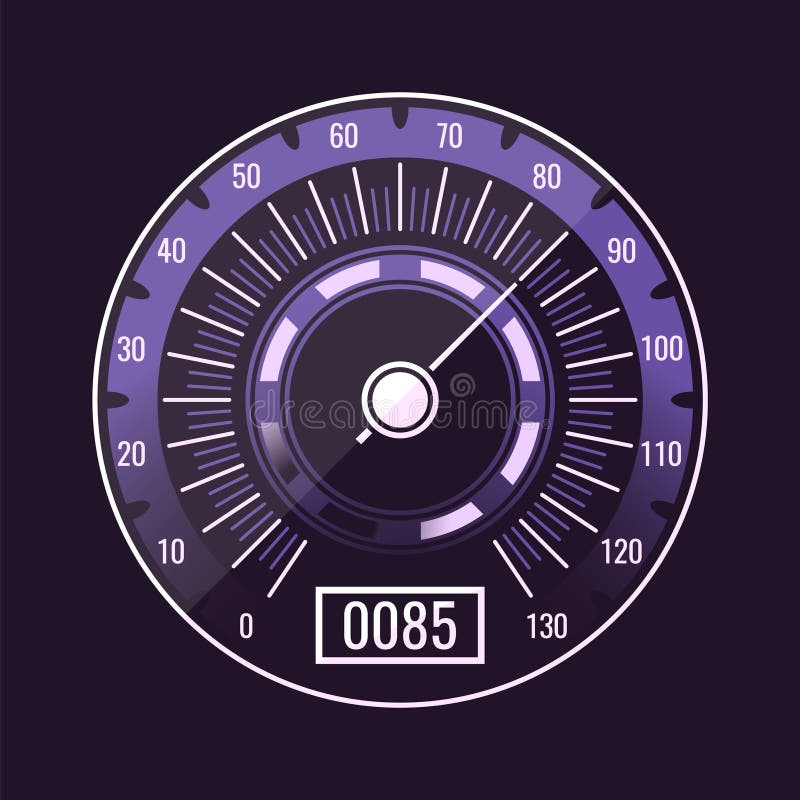 Speedometer Auto Control Panel Design Stock Vector - Illustration of ...