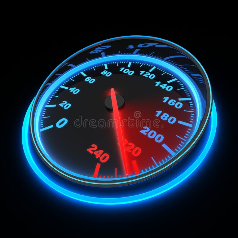 Neon Speedometer Gauge Stock Illustrations – 558 Neon Speedometer Gauge ...