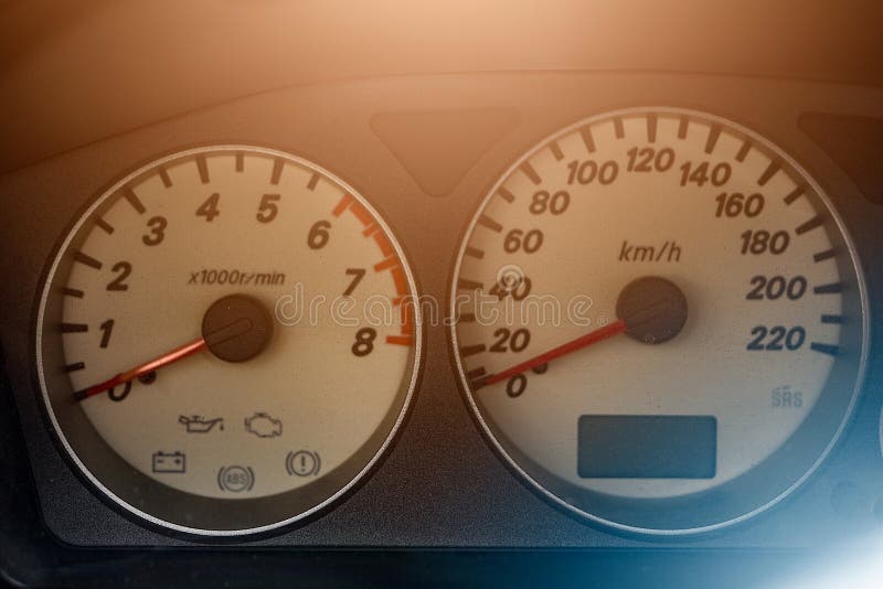 The Speedometer of the Car. Stock Image - Image of luxury, closeup ...