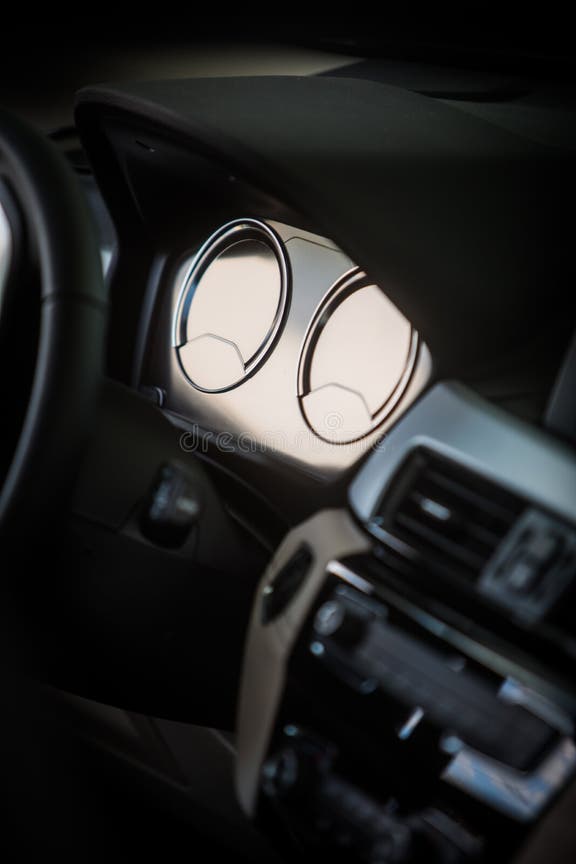 Speedometer of a car stock photo. Image of detail, reflection - 157558606