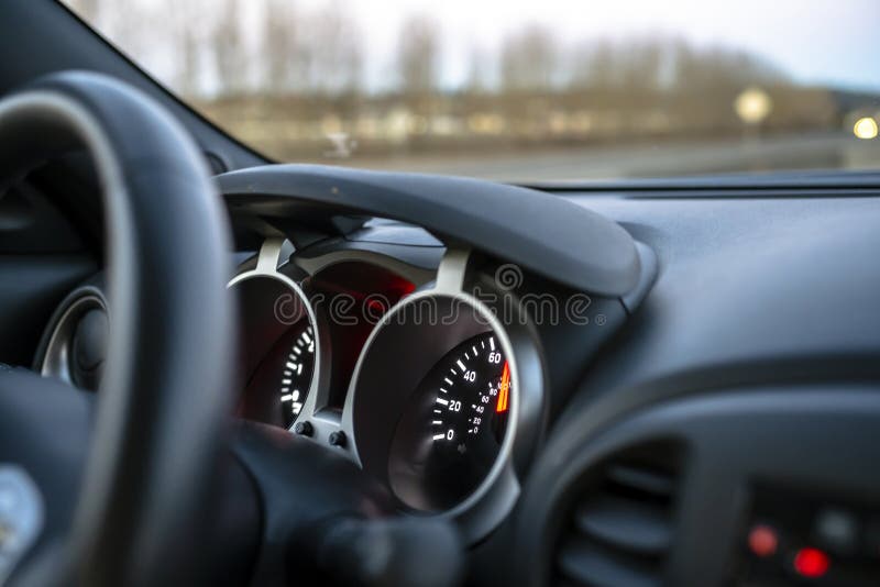 Speedometer of Car Driving on the Road Stock Photo - Image of crafted ...