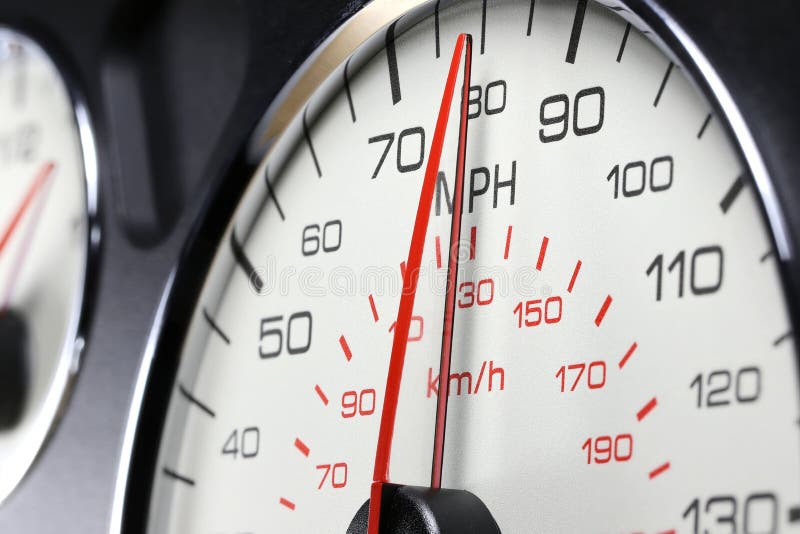 Speedometer at 80 MPH stock image. Image of fascia, monitoring - 117971479