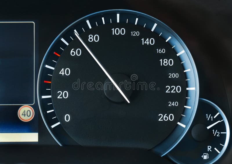 Speedometer of a car stock image. Image of driving, display - 88976663